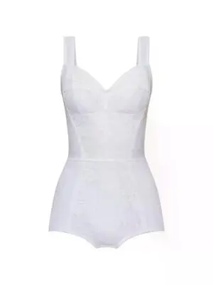 Dolce & Gabbana Lace-insert Bodysuit - White