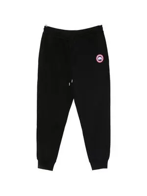 Canada Goose Logo-patch Drawstring Track Pants - Black