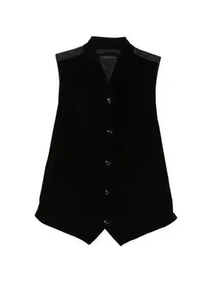 Giorgio Armani Button-up Waistcoat - Black