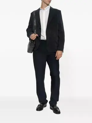 Giorgio Armani Seersucker-texture Long-sleeve Shirt