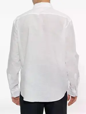 Giorgio Armani Seersucker-texture Long-sleeve Shirt