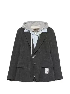Mihara Yasuhiro Layered Hooded Blazer