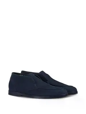 DOUCAL'S Suede Slip-on Ankle Boots - Blue