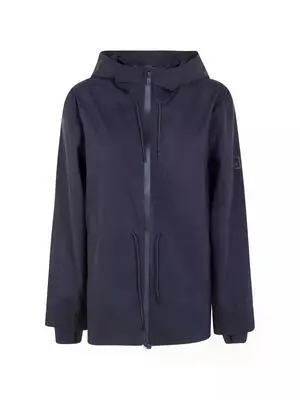 Rains Suva Hooded Drawstring-waist Rain Jacket - Black