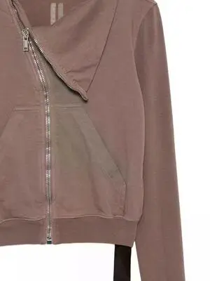 Rick Owens Asymmetric Zip-up Sweatshirt - Brown