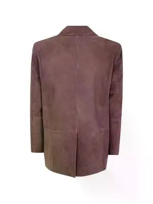Seventy Suede Single-breasted Blazer