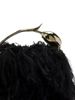Erdem Mini Bloom Ostrich-feather Tote Bag
