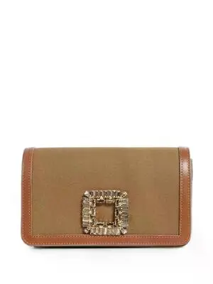 Roberto Festa Tilda Crystal-embellished Shoulder Bag - Neutrals