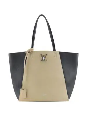 LOUIS VUITTON 2017 Bicolor Calfskin Lockme Cabas Tote Bag - Neutrals