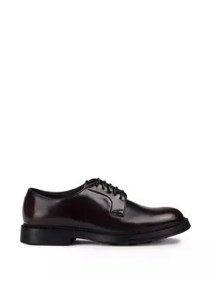 DOUCAL'S Lace-up Leather Derby Shoes - Brown