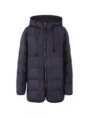 Moncler Cygnet Hooded Short Down Jacket - Blue