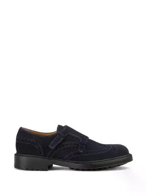 DOUCAL'S Brogue-detail Double-strap Monk Shoes