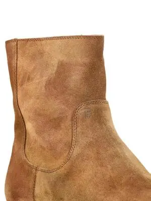 TOD'S Suede Side-zip Ankle Boots