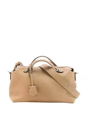 Fendi 2014-2026 Medium Leather Selleria The Way Satchel - Brown