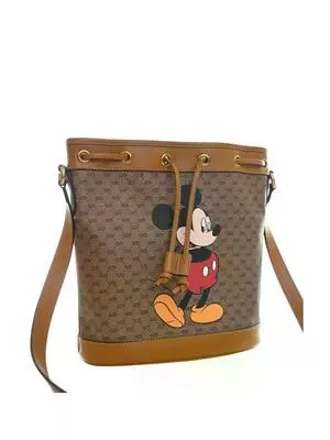Gucci 2016-2026 Micro Gg Supreme Mickey Mouse Bucket Bag - Neutrals