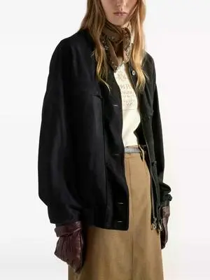 Prada Suede Blouson Jacket