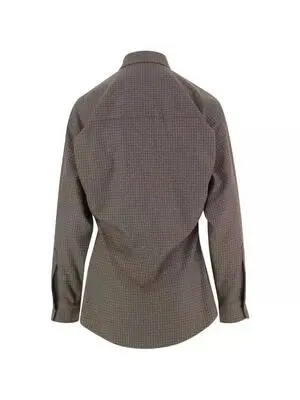 DARKPARK Anne Checked Press-stud Shirt - Brown