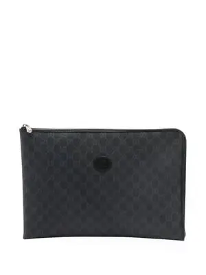 Gucci 2016-2026 Gg Supreme Clutch Bag - Black