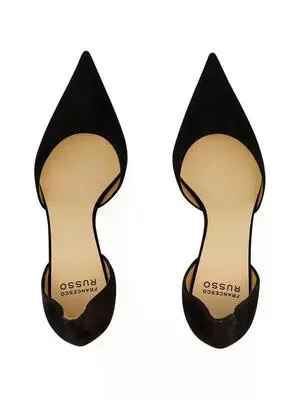 FRANCESCO RUSSO High-back Suede Pumps