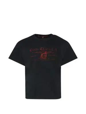 CRAZY CLOWN L.A. Logo-print Crew-neck T-shirt