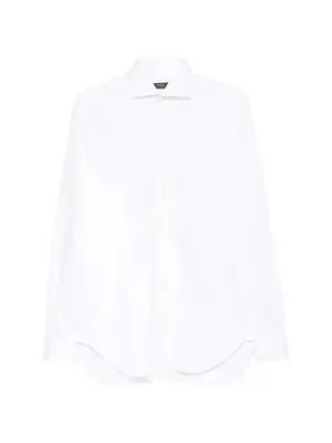 BARBA NAPOLI Spread-collar Shirt - White