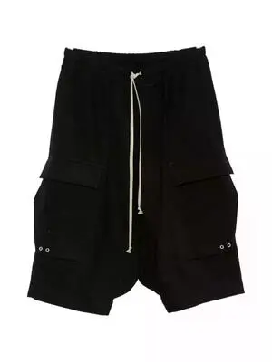 Rick Owens Drop-crotch Cargo Shorts - Black