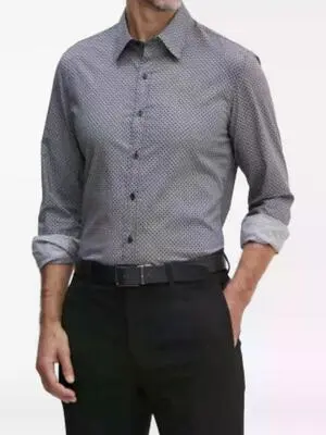 Michael Kors Geometric-print Shirt - Grey