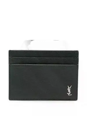 Saint Laurent Cassandre-detail Wallet - Black