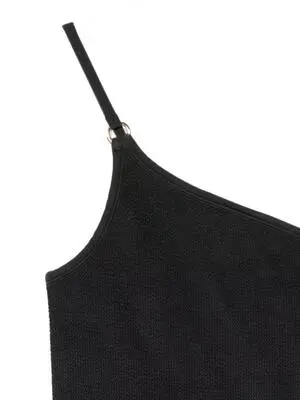 Hunza G Clara One-shoulder Swimsuit - Black