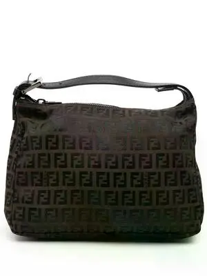 Fendi 20th Century Zucchino Canvas Handbag - Brown