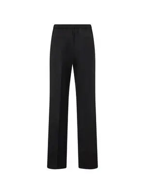 Peserico Pressed-crease Elasticated-waist Trousers - Black