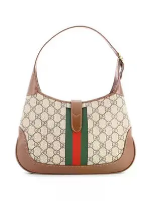 Gucci Jackie 1961 Gg Coated Canvas Small Hobo Bag