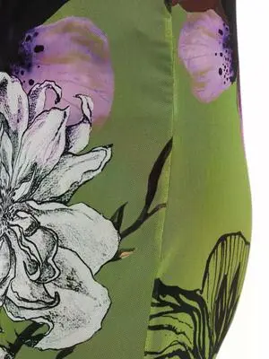 Desigual Floral Print Mesh Midi Skirt