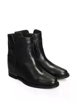 VIA ROMA 15 V-neck Leather Boots