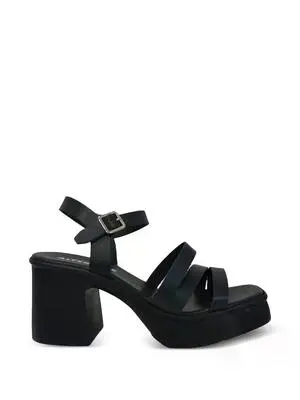 ALTERCORE Platform Sandals With Buckle Fastening - Black