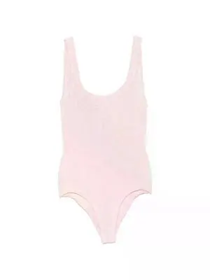 Hunza G Hunza G Square Neck One Piece Pink