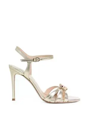 Roberto Festa Zea Crystal-embellished Heeled Sandals - Gold