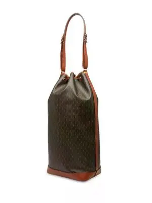 Saint Laurent Monogram Coated Canvas Bucket Bag