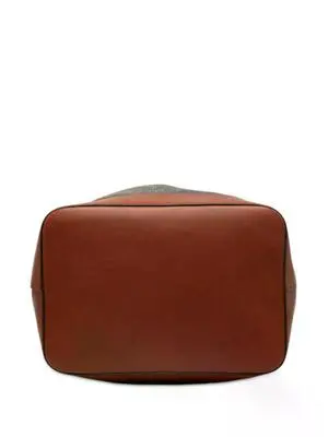 Saint Laurent Monogram Coated Canvas Bucket Bag