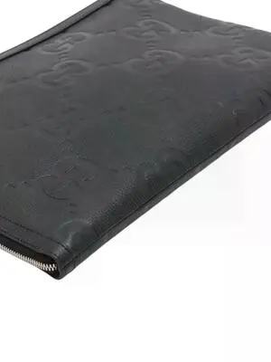 Gucci Jumbo Gg Calfskin Clutch Bag