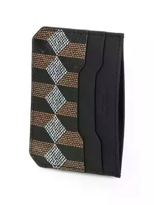 AU DEPART Monogram-print Card Holder