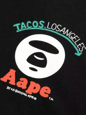 AAPE BY *A BATHING APE X Jun Oson Moonface T-shirt - Black