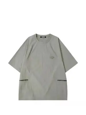 SPOONYARD Technical T-shirt With Zip Pockets - Grey