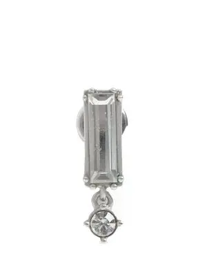 JIL SANDER Tone Crystal Drop Earrings