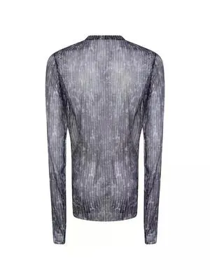 MARIA CALDERARA Sheer Graphic Print T-shirt