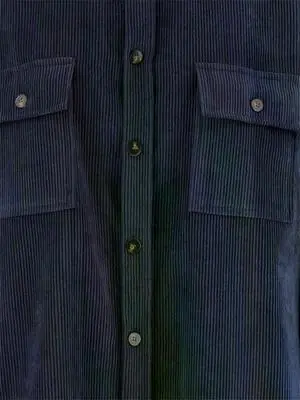 F.IT Corduroy-effect Pocket-detail Shirt