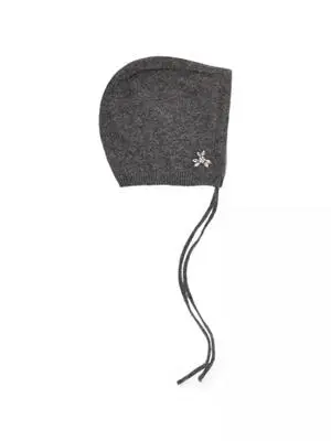 Simone Rocha Crystal-embellished Knitted Balaclava