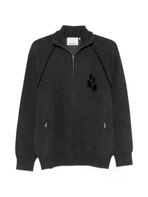 MARANT Isabel Sergio Cardigan With Stand-up Collar - Grey