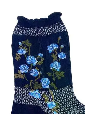 ANTIPAST Floral Motif Crew Socks