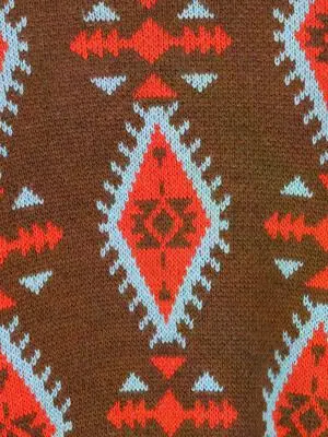 COLOUR MARKET Crystal-embellished Intarsia-knit Roll Neck Sweater